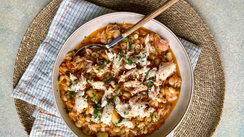 White Crab Meat with White Beans by Monika Linton – Brindisa Spanish Foods